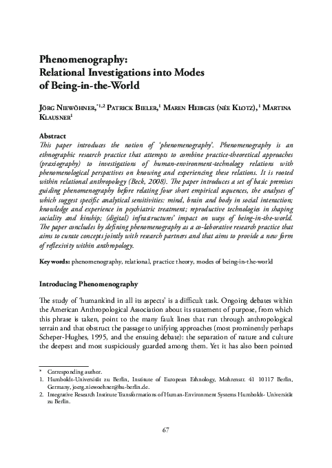 (PDF) Phenomenography