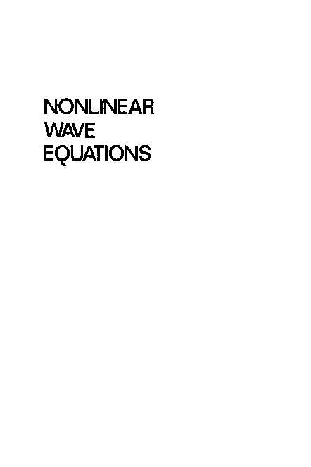 (PDF) Nonlinear Wave Equations