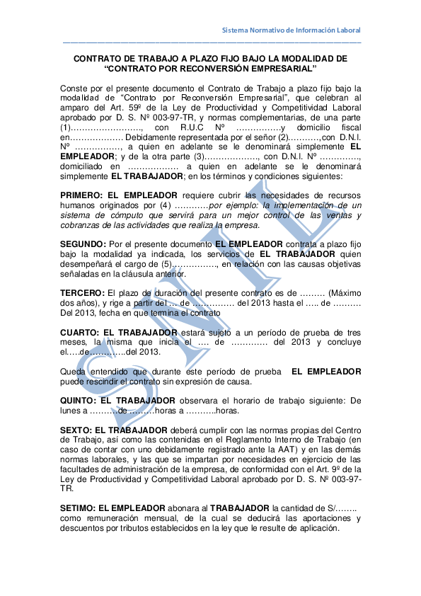 (PDF) Sistema Normativo de Información Laboral