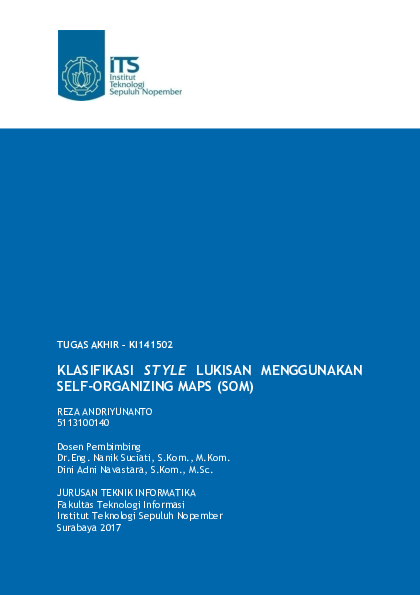 (PDF) Klasifikasi Style Lukisan Menggunakan Self-Organizing Maps (SOM)