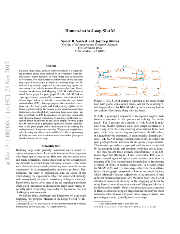 (PDF) Human-in-the-Loop SLAM
