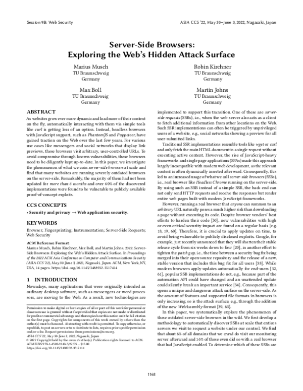 Pdf Server Side Browsers