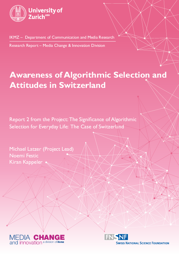 (PDF) Awareness of Algorithmic Selection and Attitudes in Switzerland ...