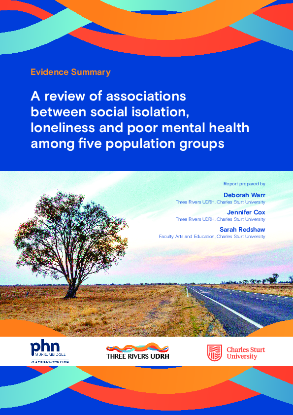 (PDF) A Review of Associations Between Social Isolation Loneliness and ...