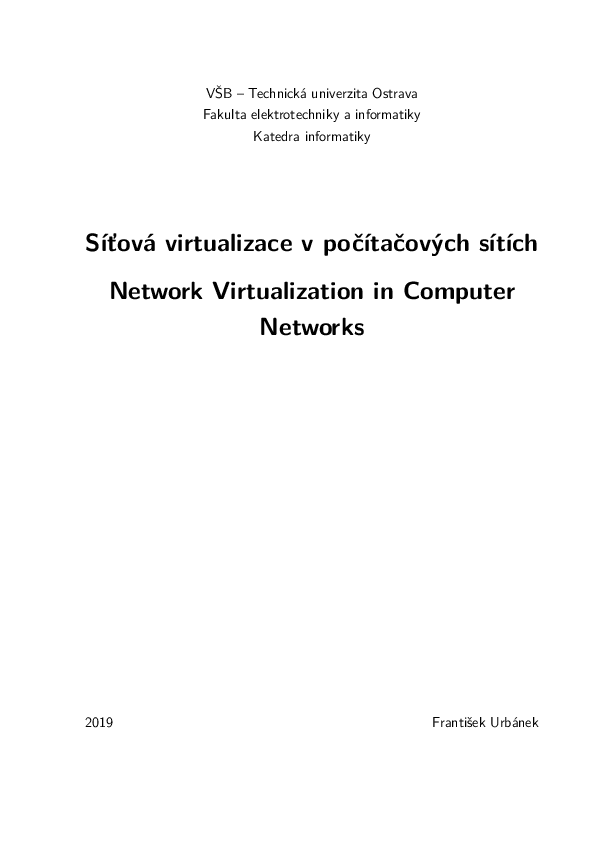 (PDF) Network Virtualization in Computer Networks