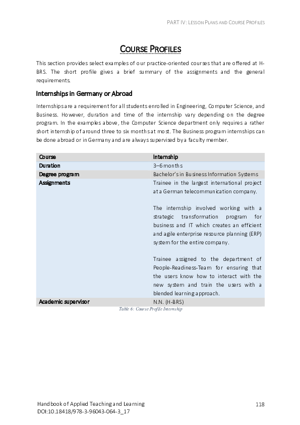 (PDF) Course Profiles