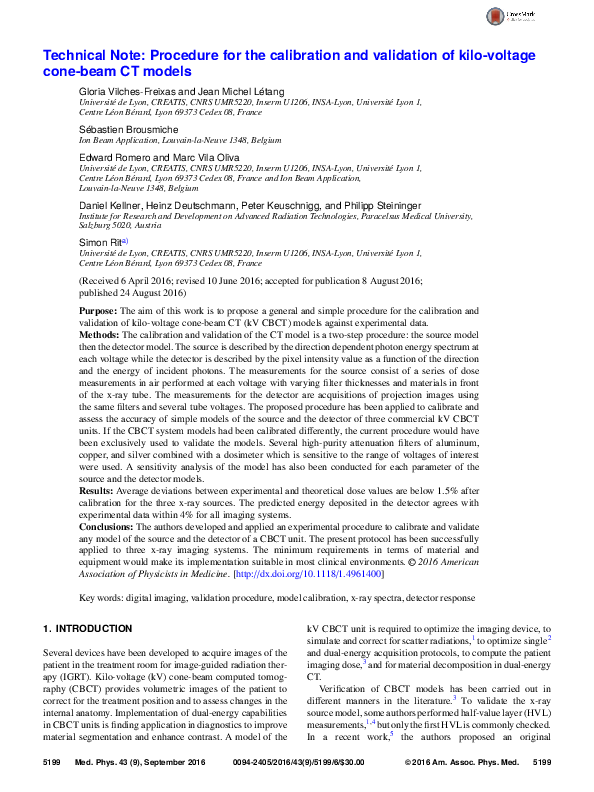 (PDF) Technical Note: Procedure for the calibration and validation of ...