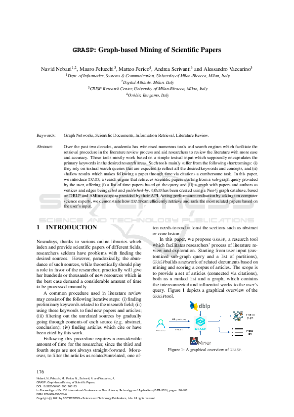 (PDF) GRASP: Graph-based Mining of Scientific Papers