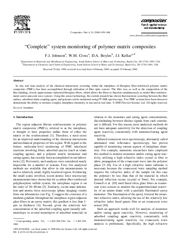 (PDF) “Complete” system monitoring of polymer matrix composites ...