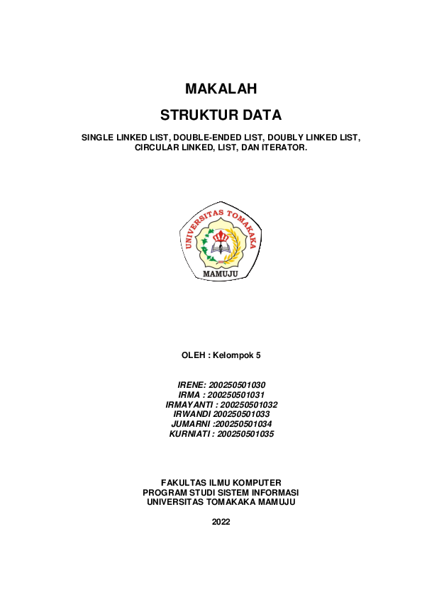 (PDF) Kelompok 5 struktur data new | irma nasaruddin - Academia.edu