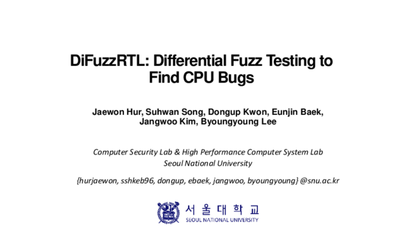 Pdf Difuzzrtl Differential Fuzz Testing To Find Cpu Bugs Oswaldo Páez