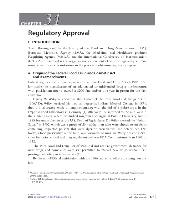 (PDF) Regulatory Approval
