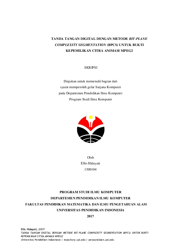 (PDF) Tanda Tangan Digital Dengan Metode Bit-Plane Complexity ...