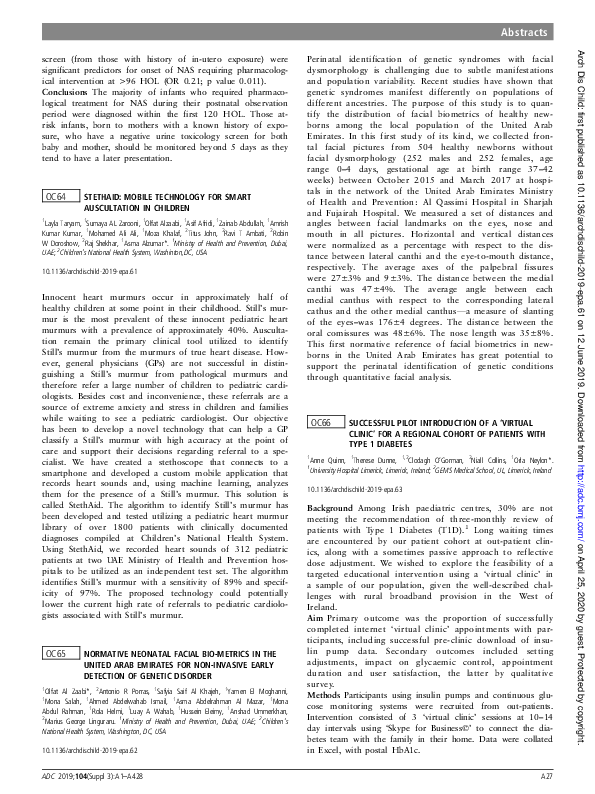 (PDF) OC64 StethAid: mobile technology for smart auscultation in children