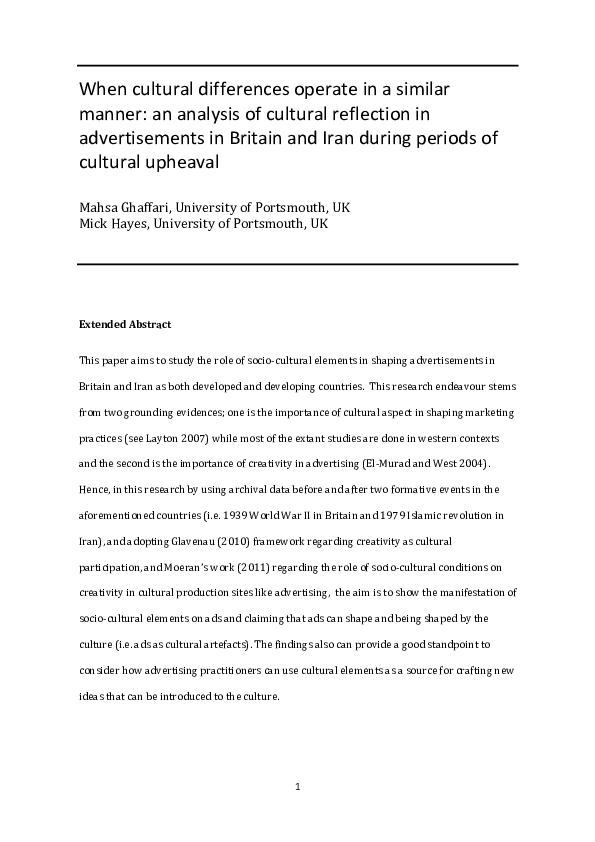 (PDF) When cultural differences operate in a similar manner: an ...