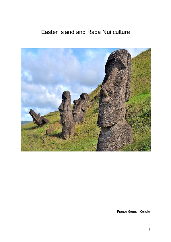 (PDF) Easter Island and Rapa Nui culture