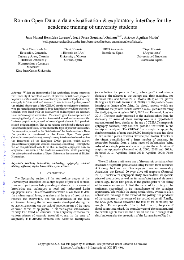 (PDF) Roman Open Data: a data visualization & exploratory interface for ...