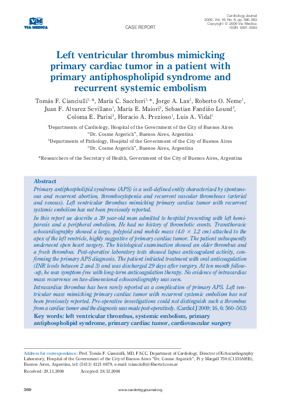 (PDF) CASE REPORT Cardiology Journal | Marek Czarkowski - Academia.edu