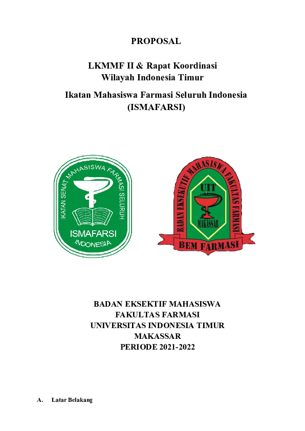(DOC) LKMMF II & Rapat Koordinasi Wilayah Indonesia Timur Ikatan ...