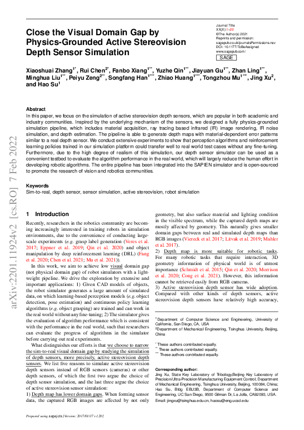 (PDF) Close the Visual Domain Gap by Physics-Grounded Active ...