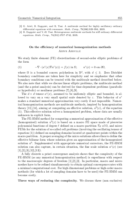 (PDF) Geometric Numerical Integration