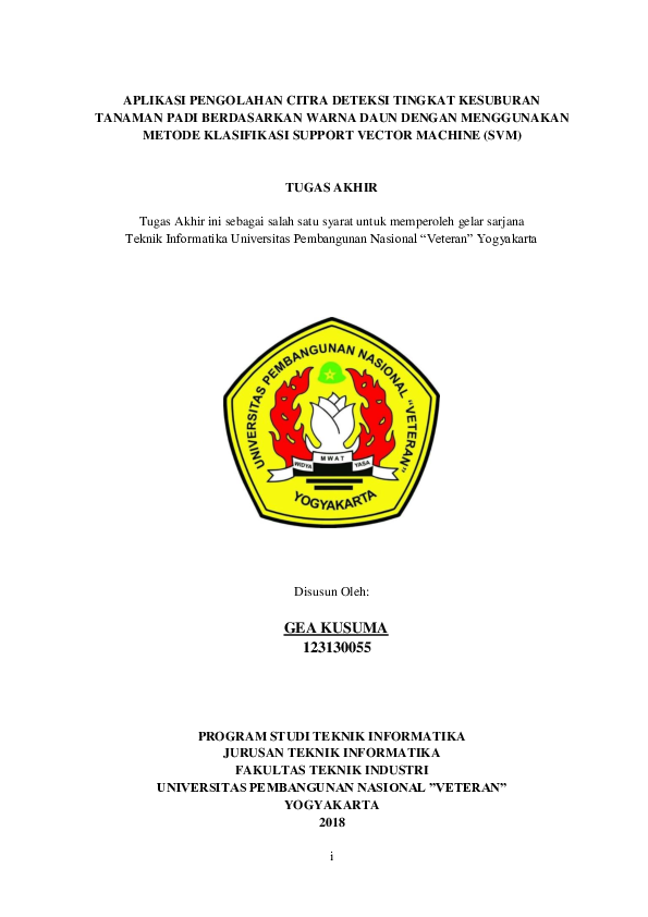 (PDF) Aplikasi Pengolahan Citra Deteksi Tingkat Kesuburan Tanaman Padi ...
