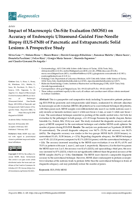 (PDF) Impact of Macroscopic On-Site Evaluation (MOSE) on Accuracy of ...