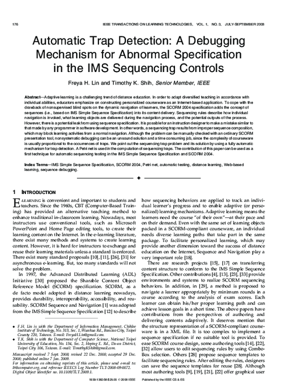 (PDF) Automatic Trap Detection: A Debugging Mechanism for Abnormal ...