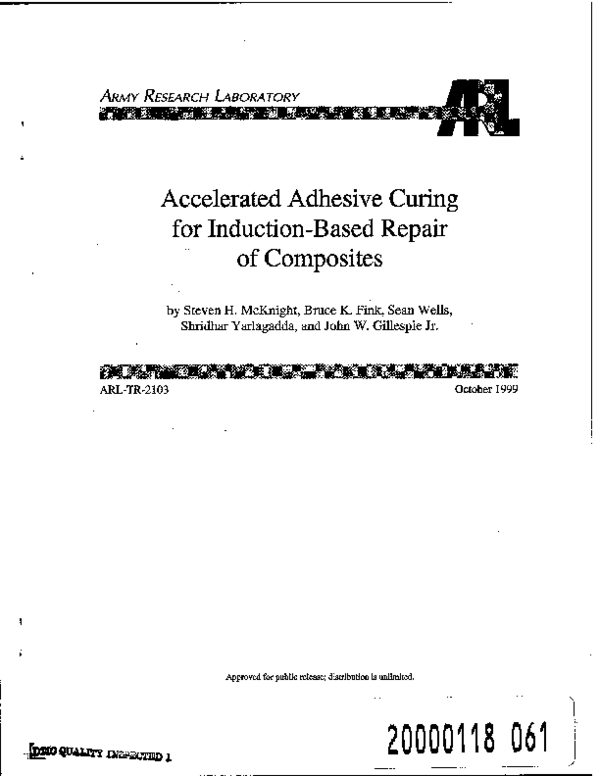 (PDF) Accelerated Adhesive Curing for Induction-Based Repair of Composites