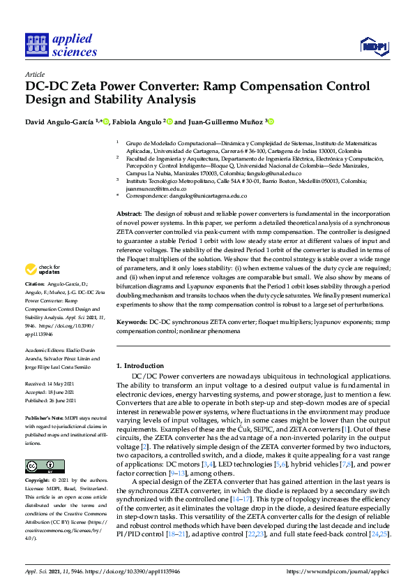(PDF) DC-DC Zeta Power Converter: Ramp Compensation Control Design and ...