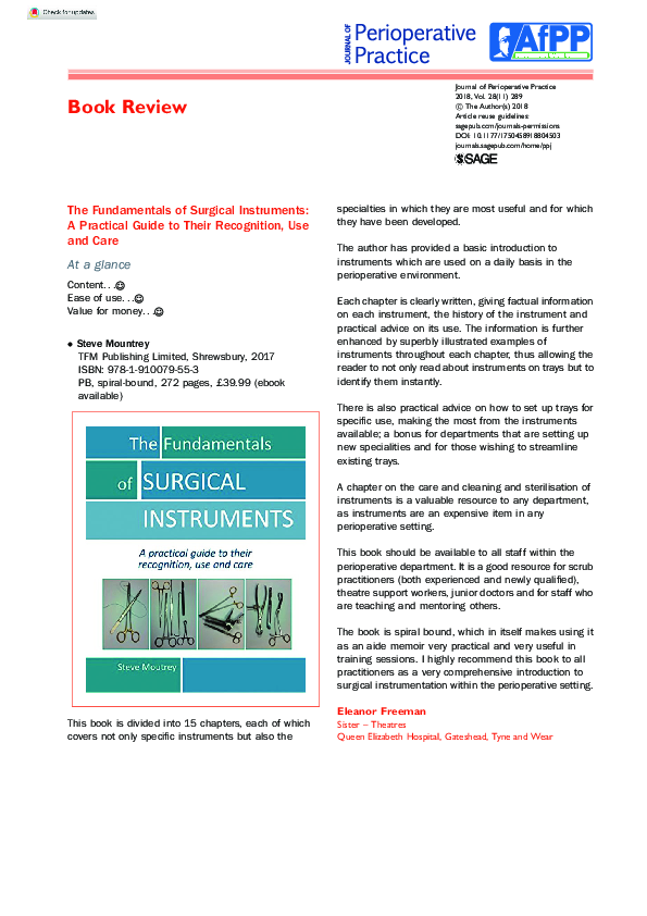 (PDF) The Fundamentals of Surgical Instruments: A Practical Guide to ...