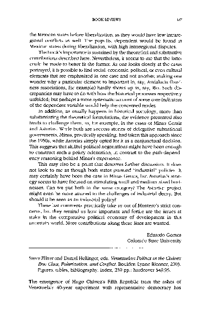 (PDF) Steve Ellner and Daniel Hellinger (eds.), Venezuelan Politics in ...