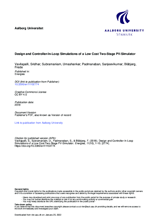 Pdf Design And Implementation Of A Low Cost Mppt Controller For Solar