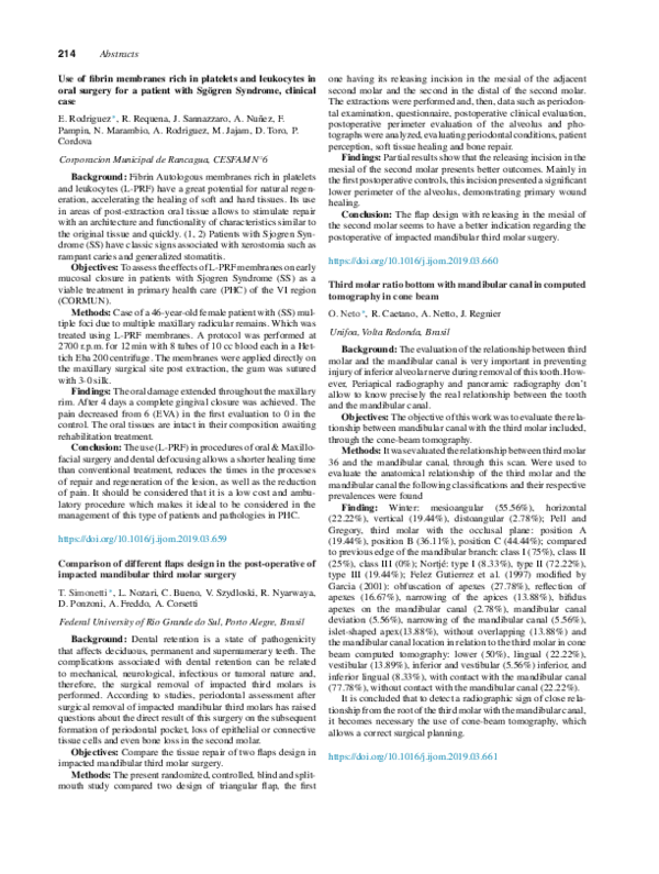 (PDF) Comparison of different flaps design in the post-operative of ...