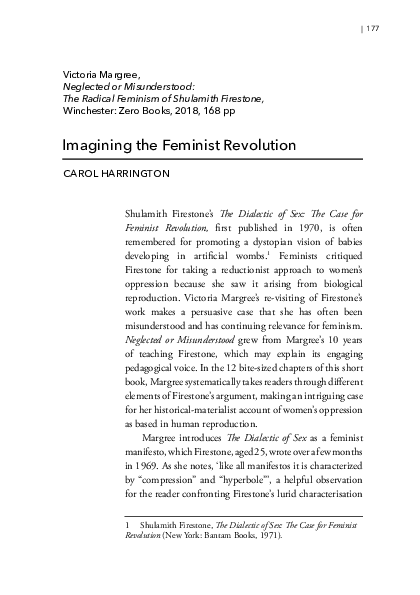 (PDF) Imagining the Feminist Revolution