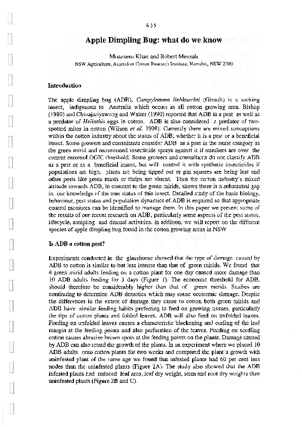 (PDF) Apple Dimpling Bug: What Do We Know | Robert Mensah - Academia.edu