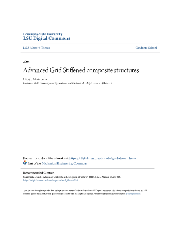 (PDF) Advanced Grid Stiffened composite structures | Prof. Paulos Milkias - Academia.edu