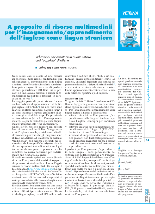 (PDF) About multimedia resources for teaching / learning English as a ...