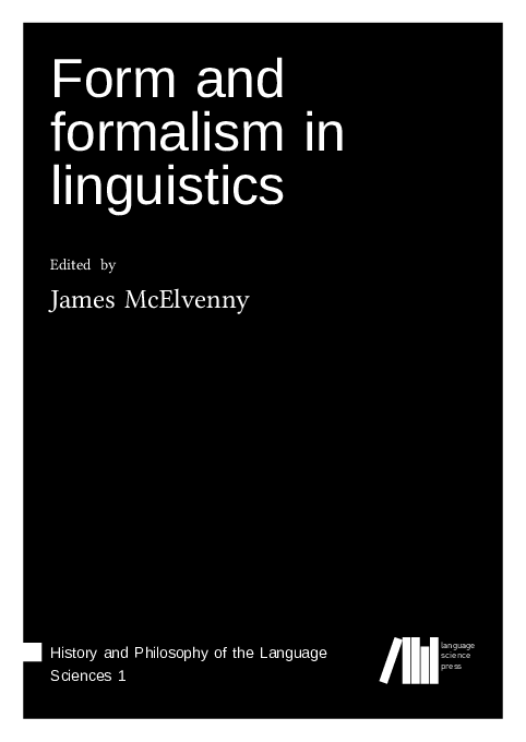(PDF) Form and formalism in linguistics