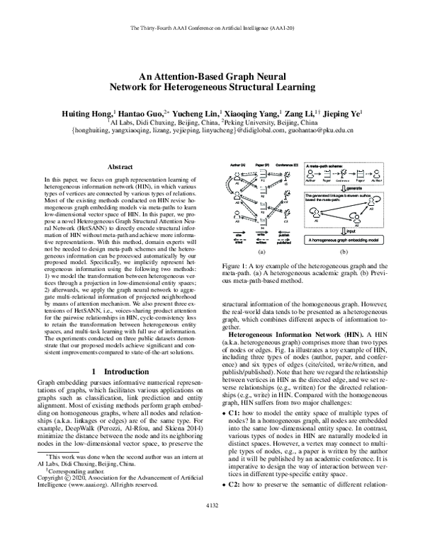 Pdf An Attention Based Graph Neural Network For Heterogeneous Structural Learning
