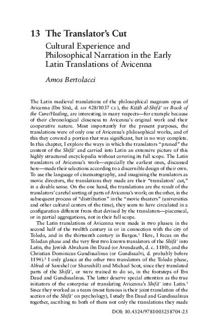 (PDF) “The Translator’s Cut. Cultural Experience and Philosophical ...