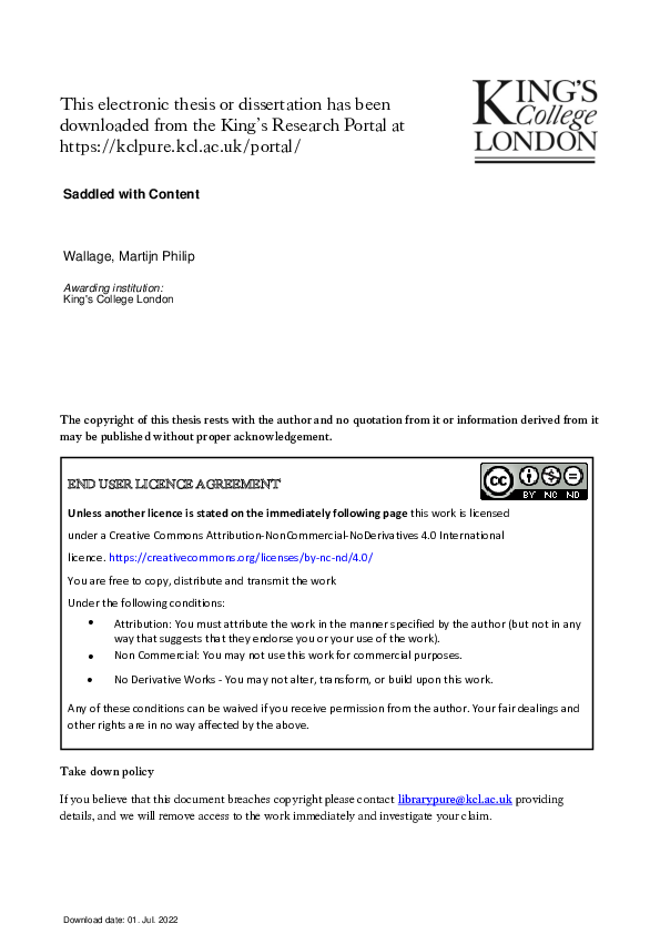 (PDF) Saddled with Content | Martijn Wallage - Academia.edu