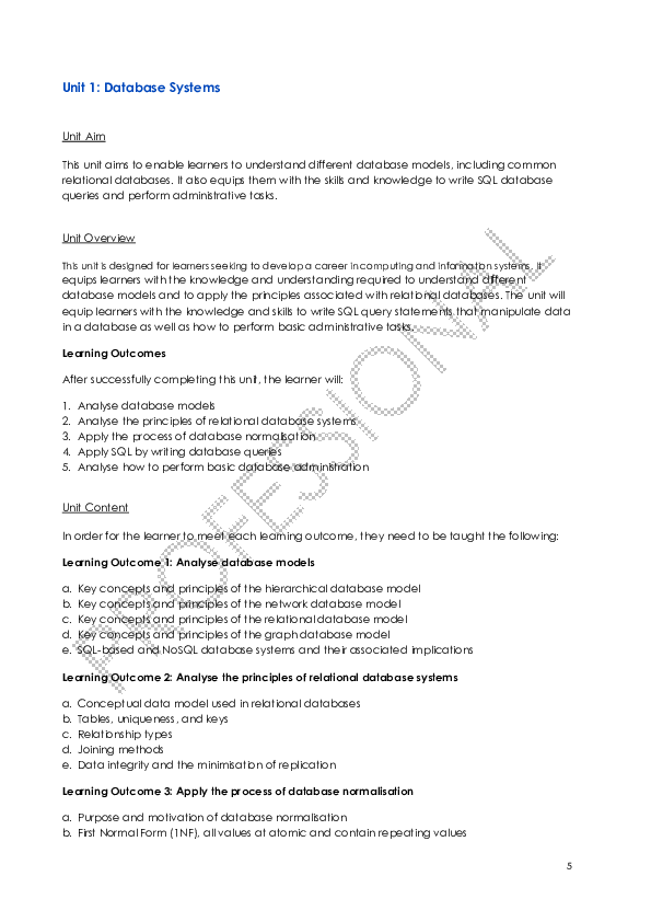 (PDF) Database Systems Notes