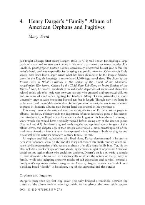 (PDF) Henry Darger's Family Album: Orphans, Fugitives, and Art