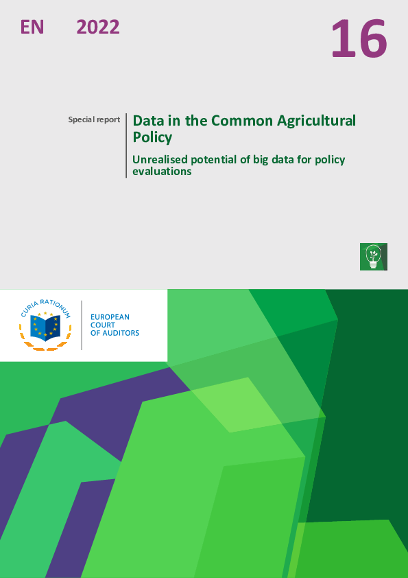 (PDF) Special report Data in the Common Agricultural Policy