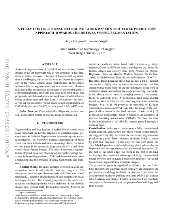 Pdf A Fully Convolutional Neural Network Based Structured Prediction