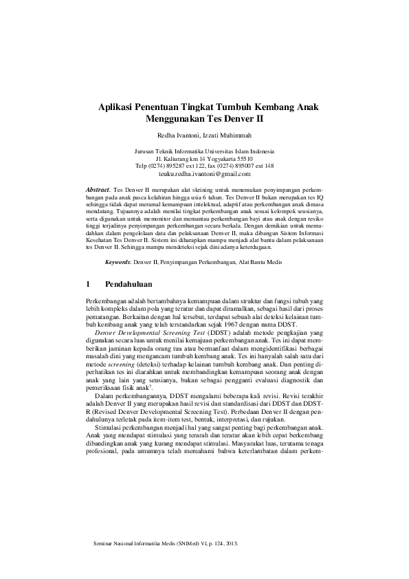 (PDF) Aplikasi Penentuan Tingkat Tumbuh Kembang Anak Menggunakan Tes ...