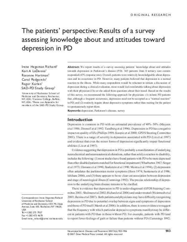 (PDF) members of the SAD-PD Study Group