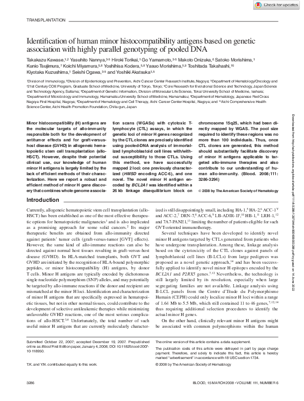 Pdf Miha Match Computational Detection Of Tissue Specific Minor