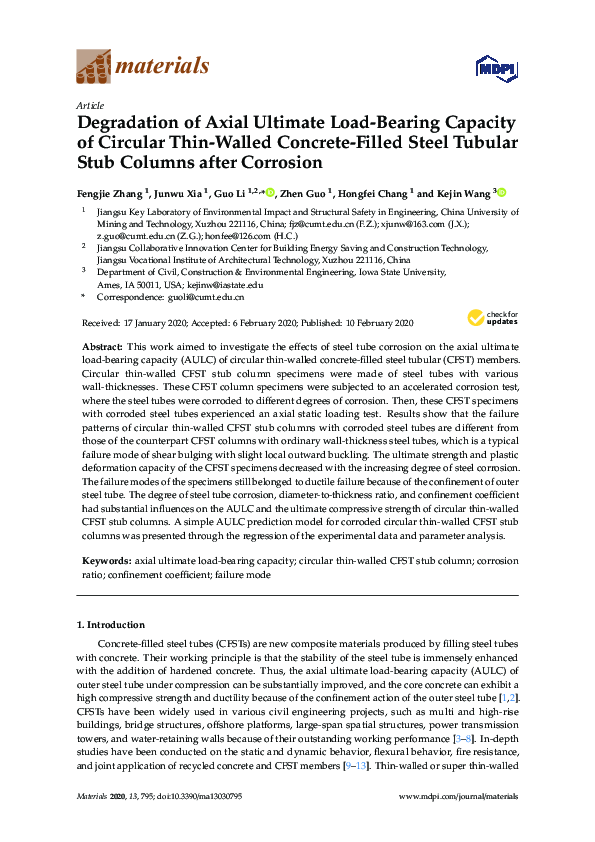 (PDF) Degradation of Axial Ultimate Load-Bearing Capacity of Circular ...